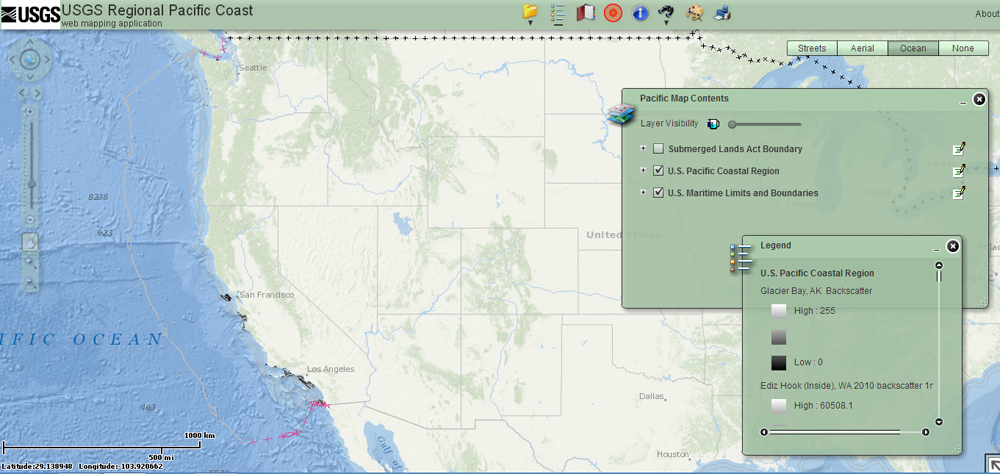 US Coastal and Marine Geology Maps