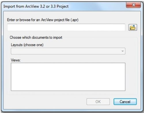 Importing ArcView 3 project to ArcGIS