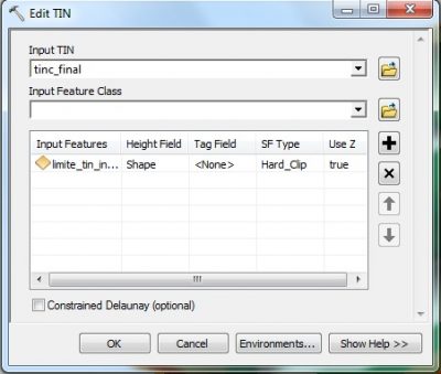How to delineate a TIN dataset using ArcGIS