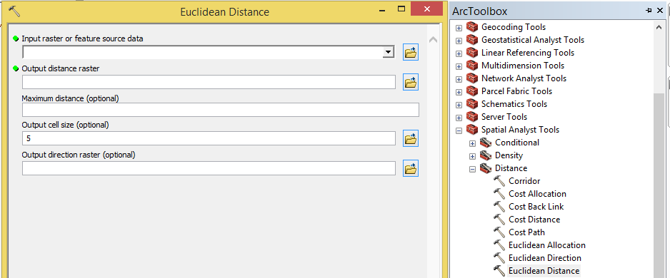 Euclidean Distance In Arcgis