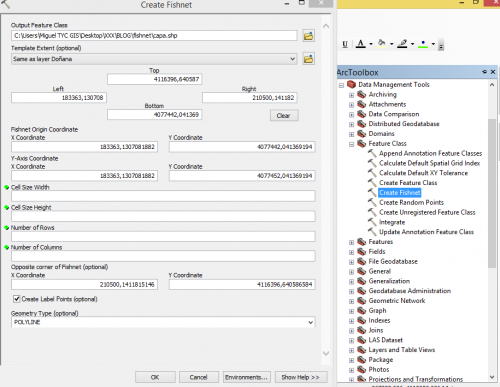 Generating a fishnet grid of a species abundance and distribution with ...