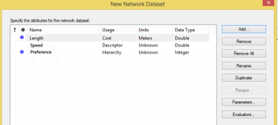 Creating a Network Dataset using ArcGIS