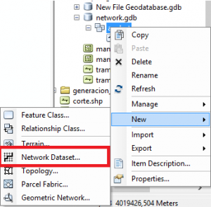 Creating a Network Dataset using ArcGIS