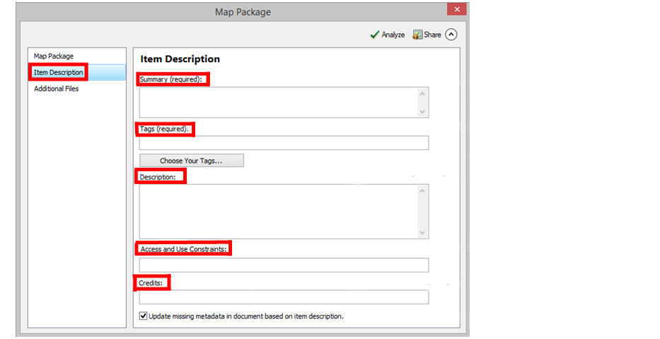 Packaging maps in ArcGIS (Package Maps)