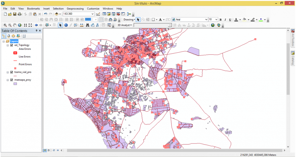 Using Topology To Fix Errors On A Map In Arcgis