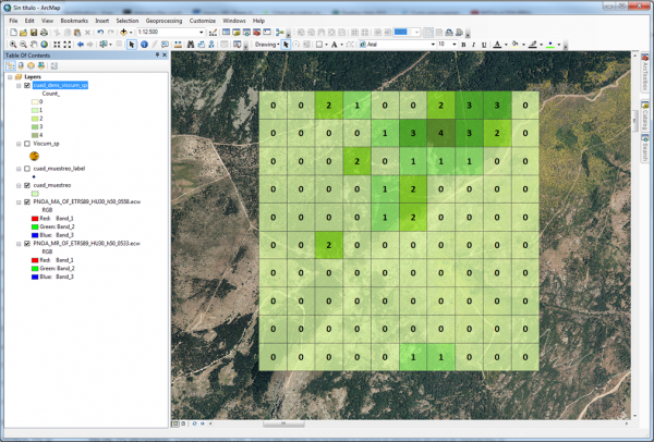 Application of ArcGIS 10 for fauna and vegetation sampling