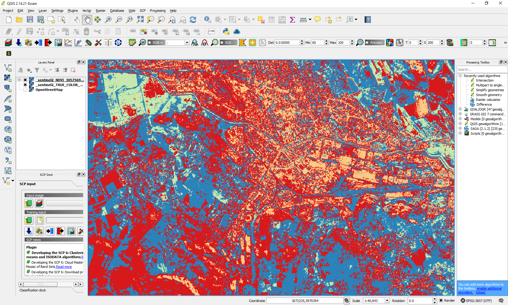 Download Sentinel-2 images using QGIS SentinelHub Plugin