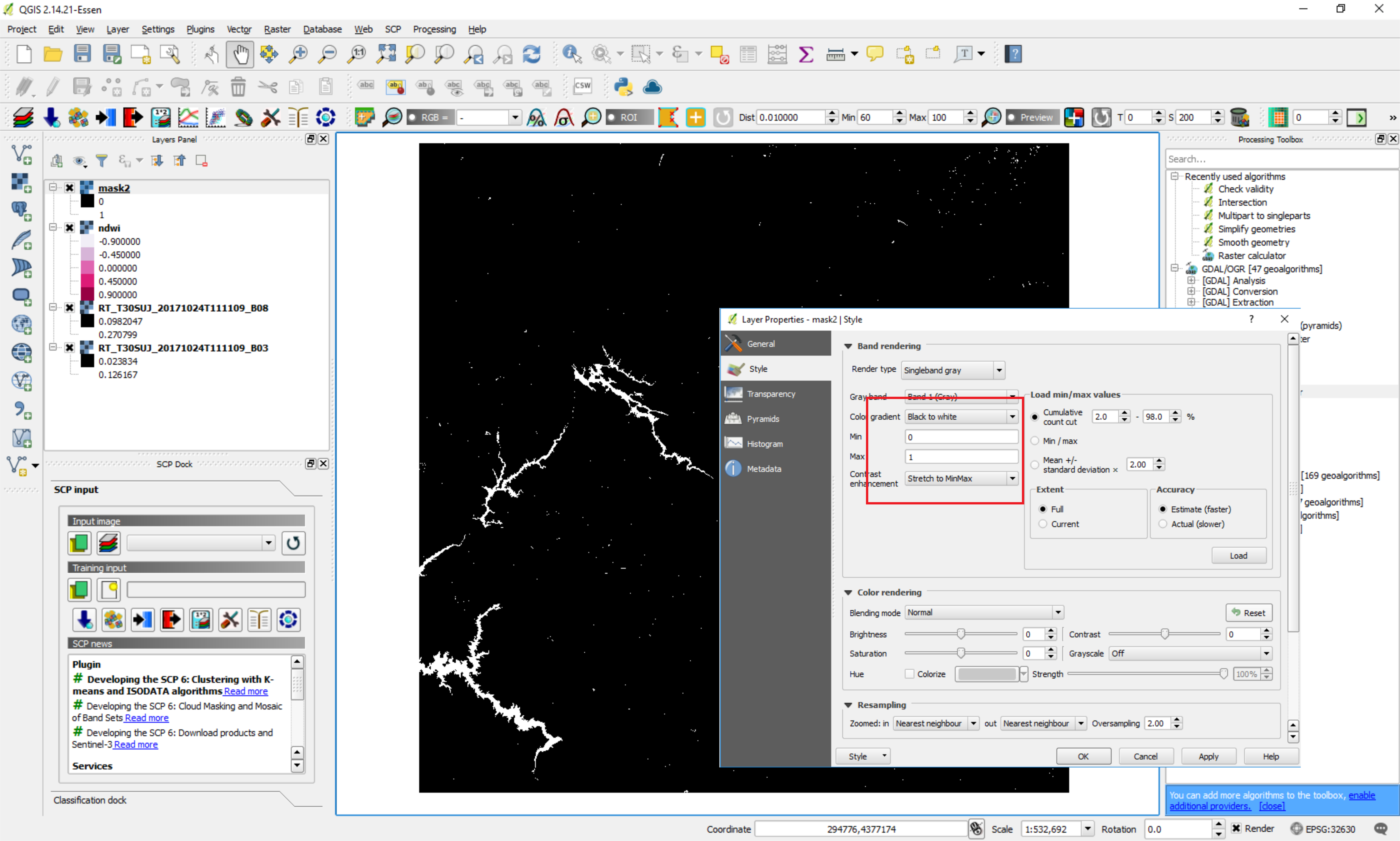Simple Methodology For Water Data Extraction Using Qgis And Sentinel 2