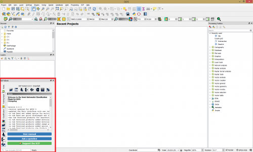 Using Semi-Automatic Classification Plugin with QGIS 3.0