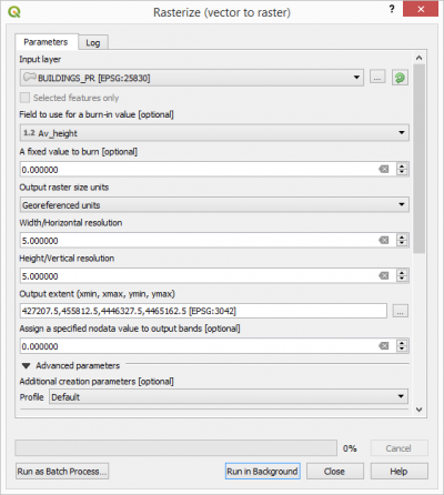 Incorporate vector data into a Digital Elevation Model using QGIS 3.0