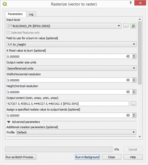 Incorporate vector data into a Digital Elevation Model using QGIS 3.0