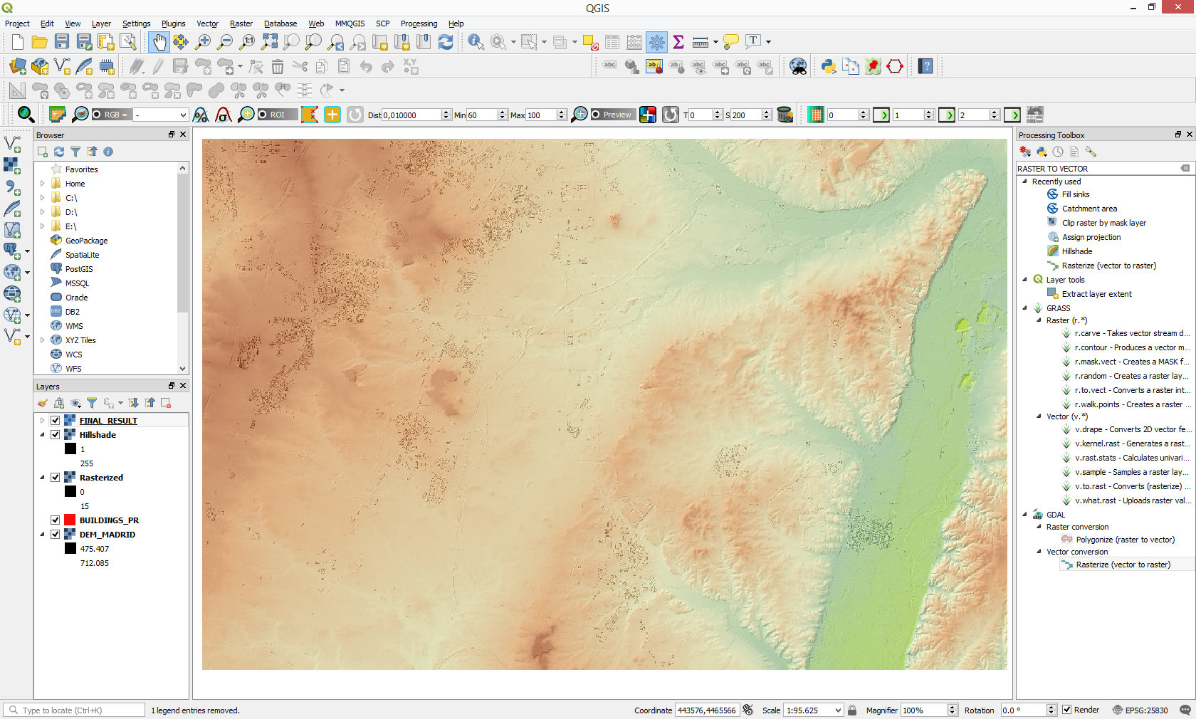 Incorporate Vector Data Into A Digital Elevation Model Using Qgis 30