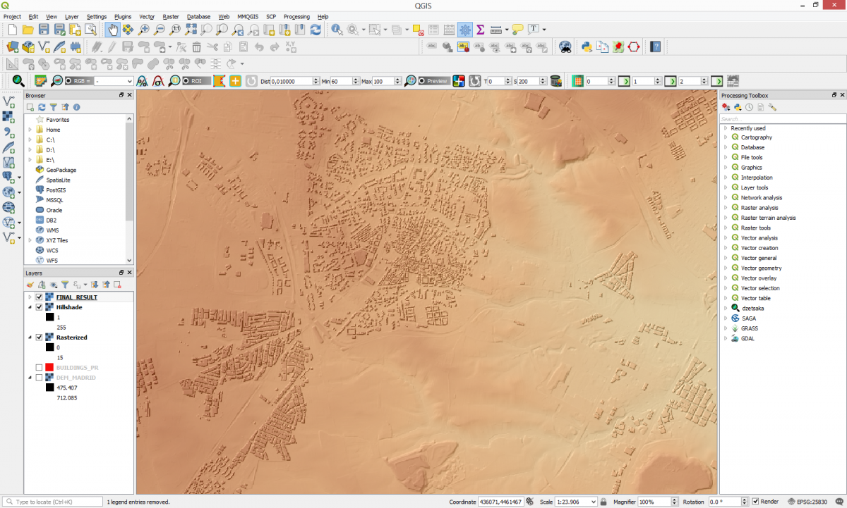 Incorporate Vector Data Into A Digital Elevation Model Using Qgis 30