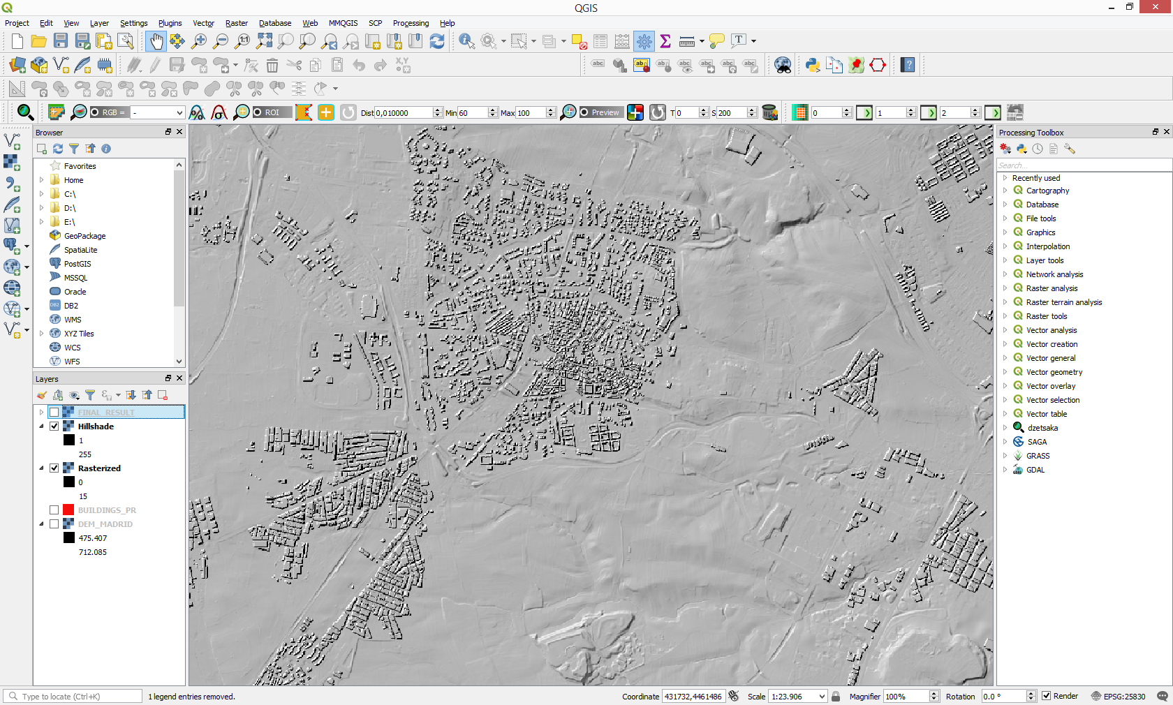 Incorporate Vector Data Into A Digital Elevation Model Using Qgis 30