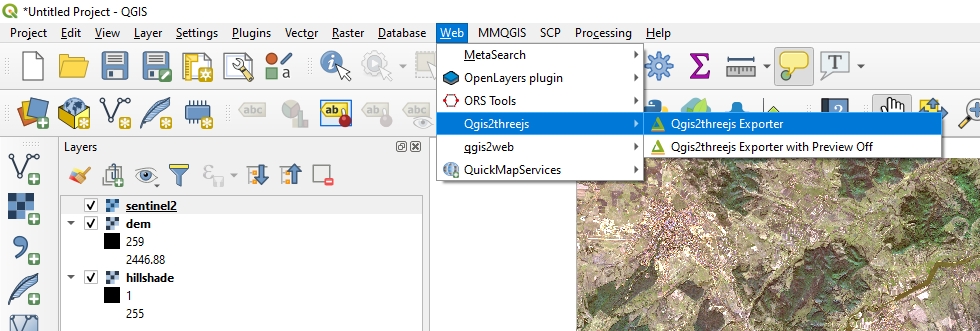 Creating 3d Map In Qgis How To Use Qgis2threejs Plugin By The Images