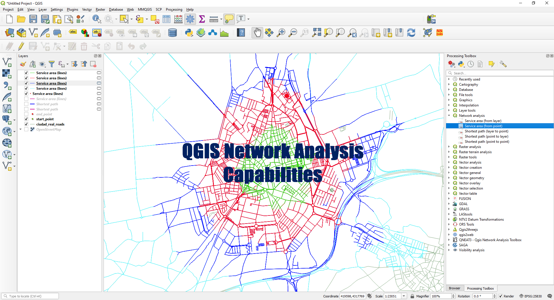 QGIS Network Analysis Capabilities