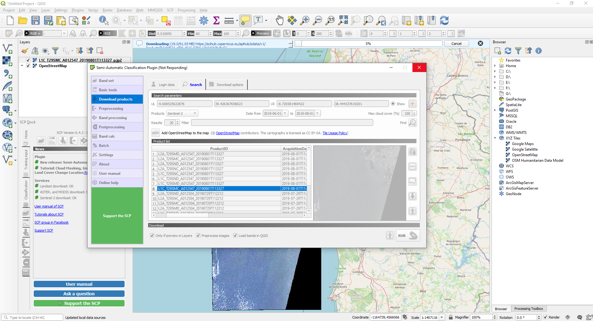Downloading and Preprocessing Satellite Imagery using QGIS Downloading and Preprocessing Satellite Imagery using QGIS