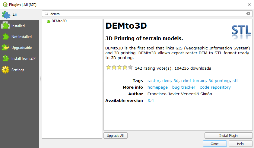 Easy way to export and print 3D DEMs