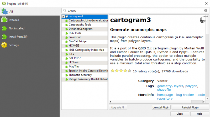 Create anamorphic maps in QGIS | TYC GIS