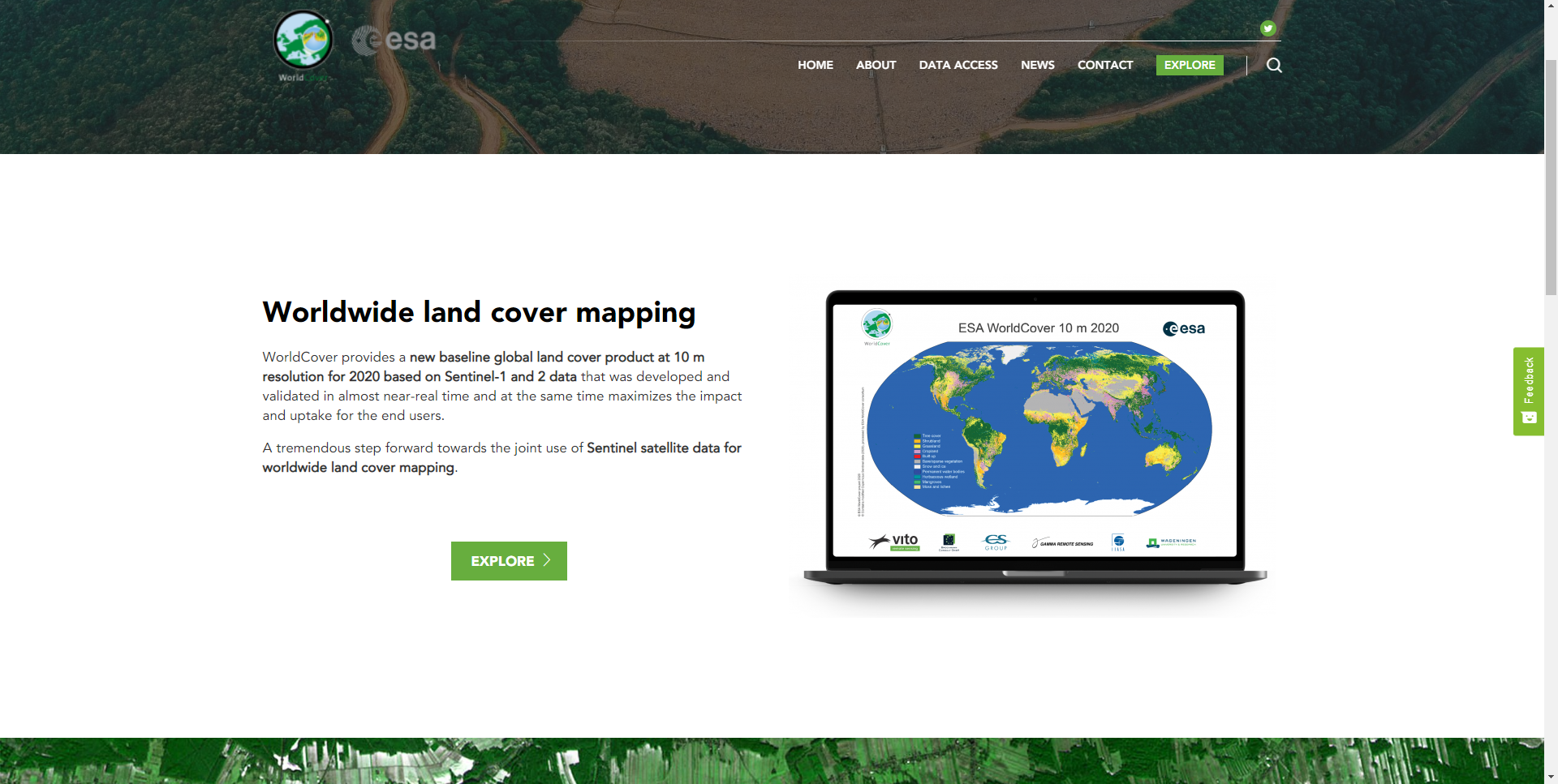 ESA worldwide land cover map | TYC GIS