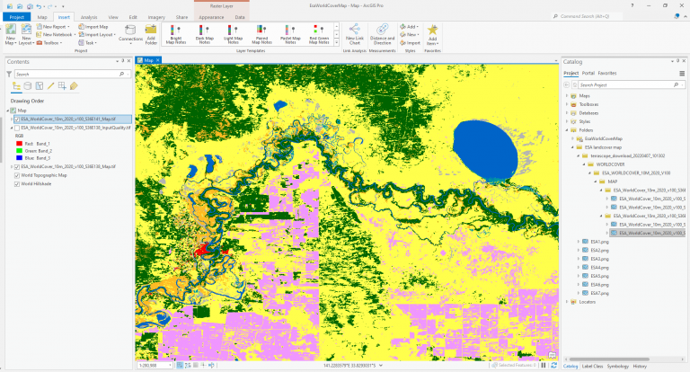 ESA worldwide land cover map | TYC GIS