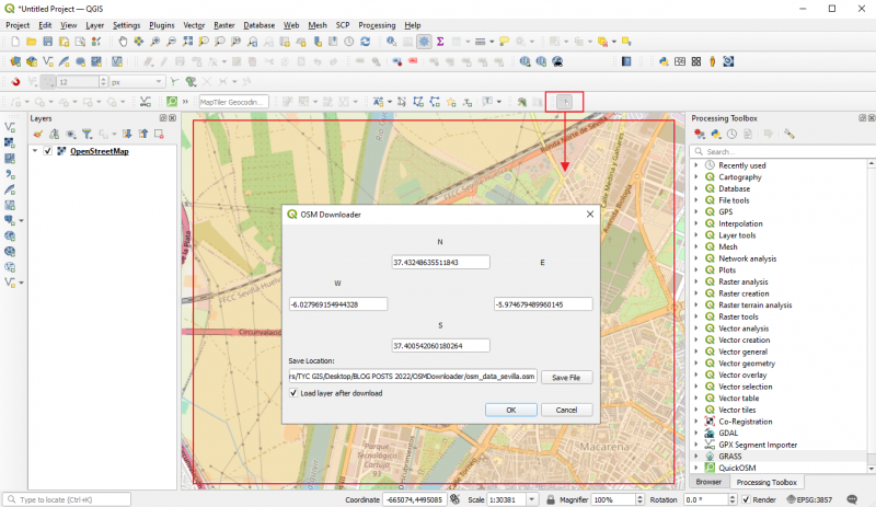 How to download OSM data while preserving the symbology