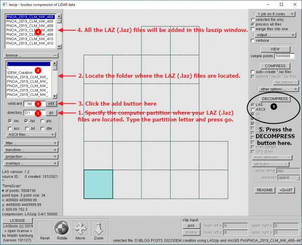 DEM creation using LASzip and ArcGIS Pro - GIS Course | TYC GIS Training