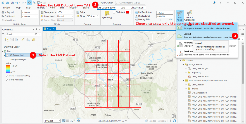 DEM creation using LASzip and ArcGIS Pro - GIS Course | TYC GIS Training