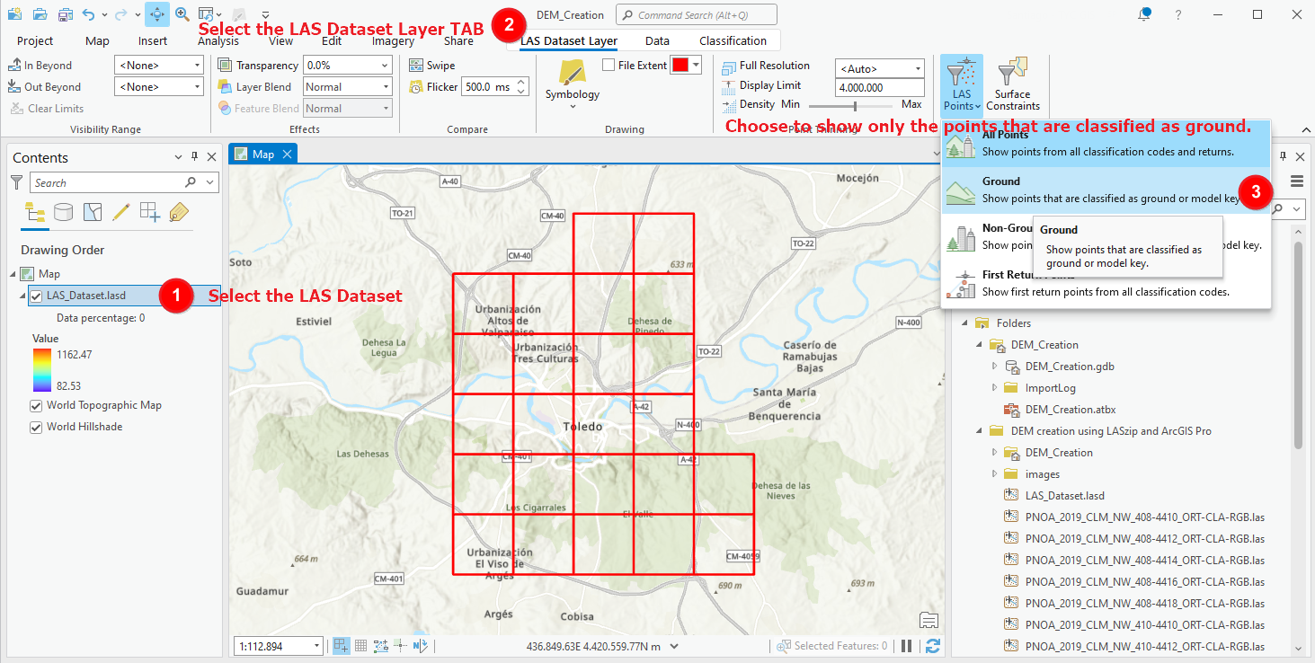 Dem Creation Using Laszip And Arcgis Pro Gis Course Tyc Gis Training