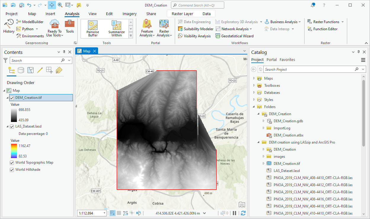 Dem Creation Using Laszip And Arcgis Pro Gis Course Tyc Gis Training